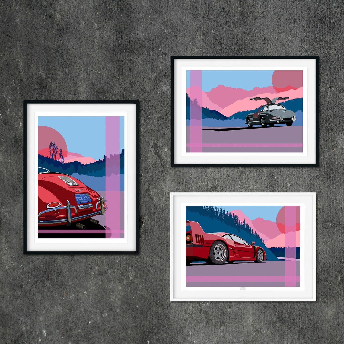 Ferrari F40 Limited edition print. Ferrari print Ferrari | Etsy