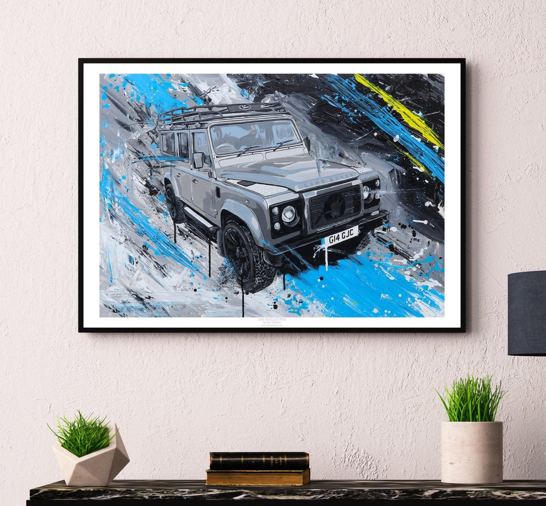 Land Rover Defender - Limited Edition Print. Land Rover Defender Wall ...