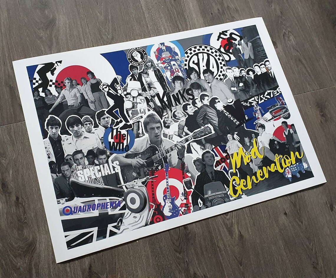 Mod Generation Limited Edition Print. Mod wall art Mod | Etsy