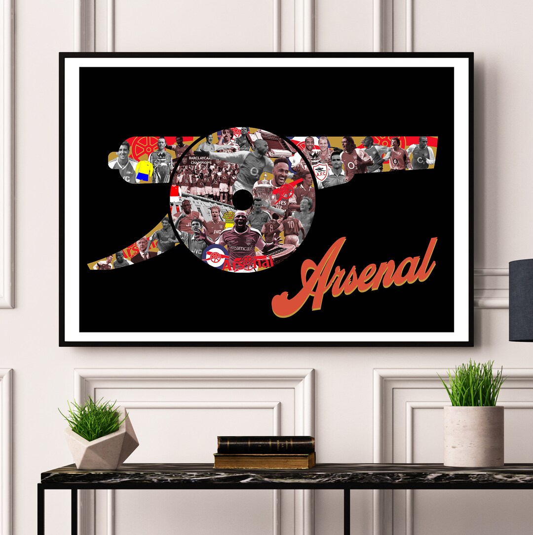 Arsenal History Limited Edition Print. Arsenal FC Gift, Arsenal FC Art ...