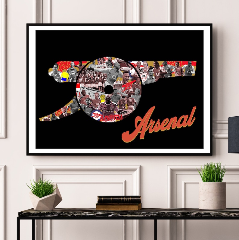Arsenal History Limited Edition Print. Arsenal Gift Arsenal - Etsy UK