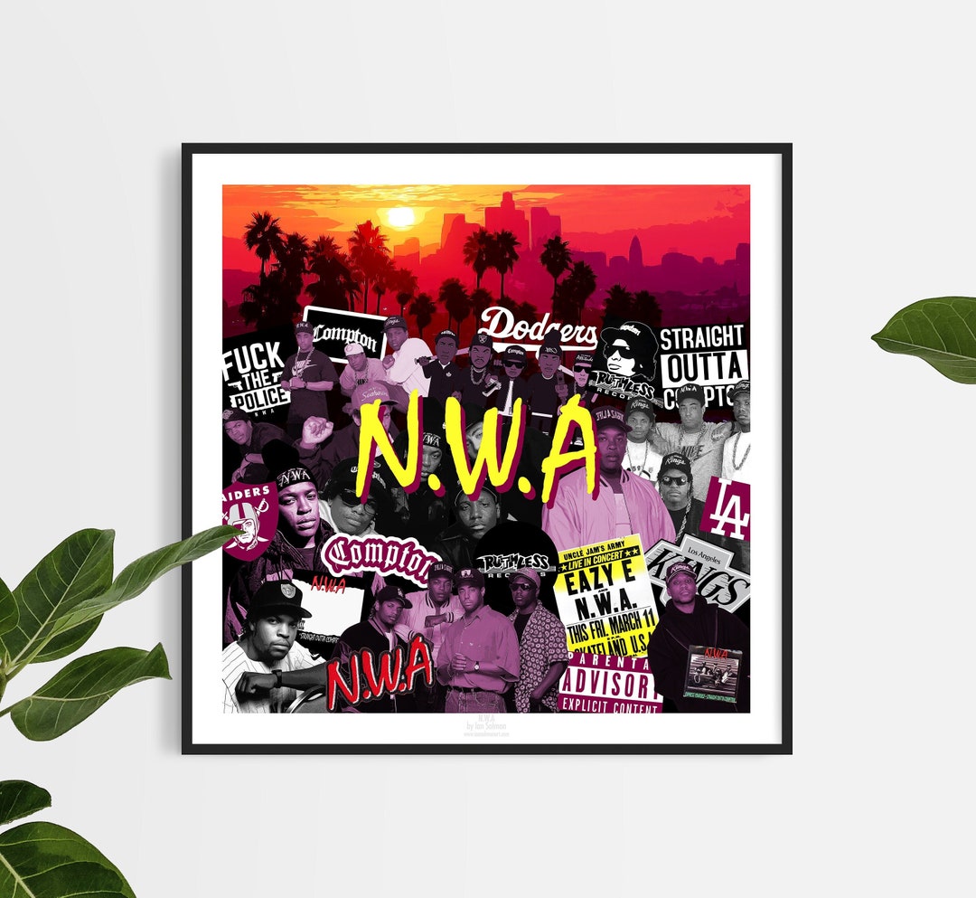 NWA Tribute - Limited Edition Print. Dr Dre Print, Ice Cube Poster, NWA ...