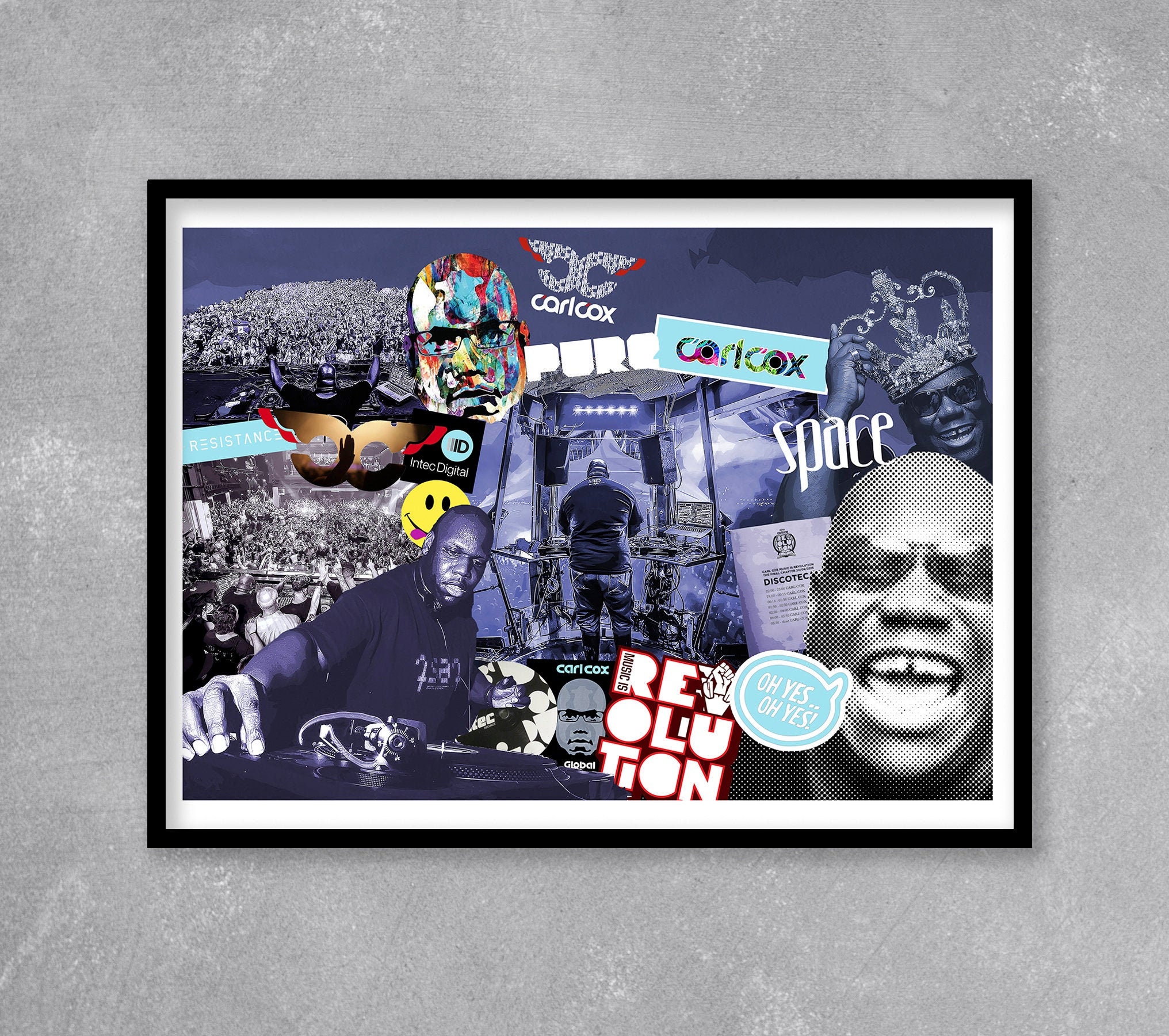 Carl Cox Tribute - Limited Edition Print. Carl Cox Gift, Acid House ...