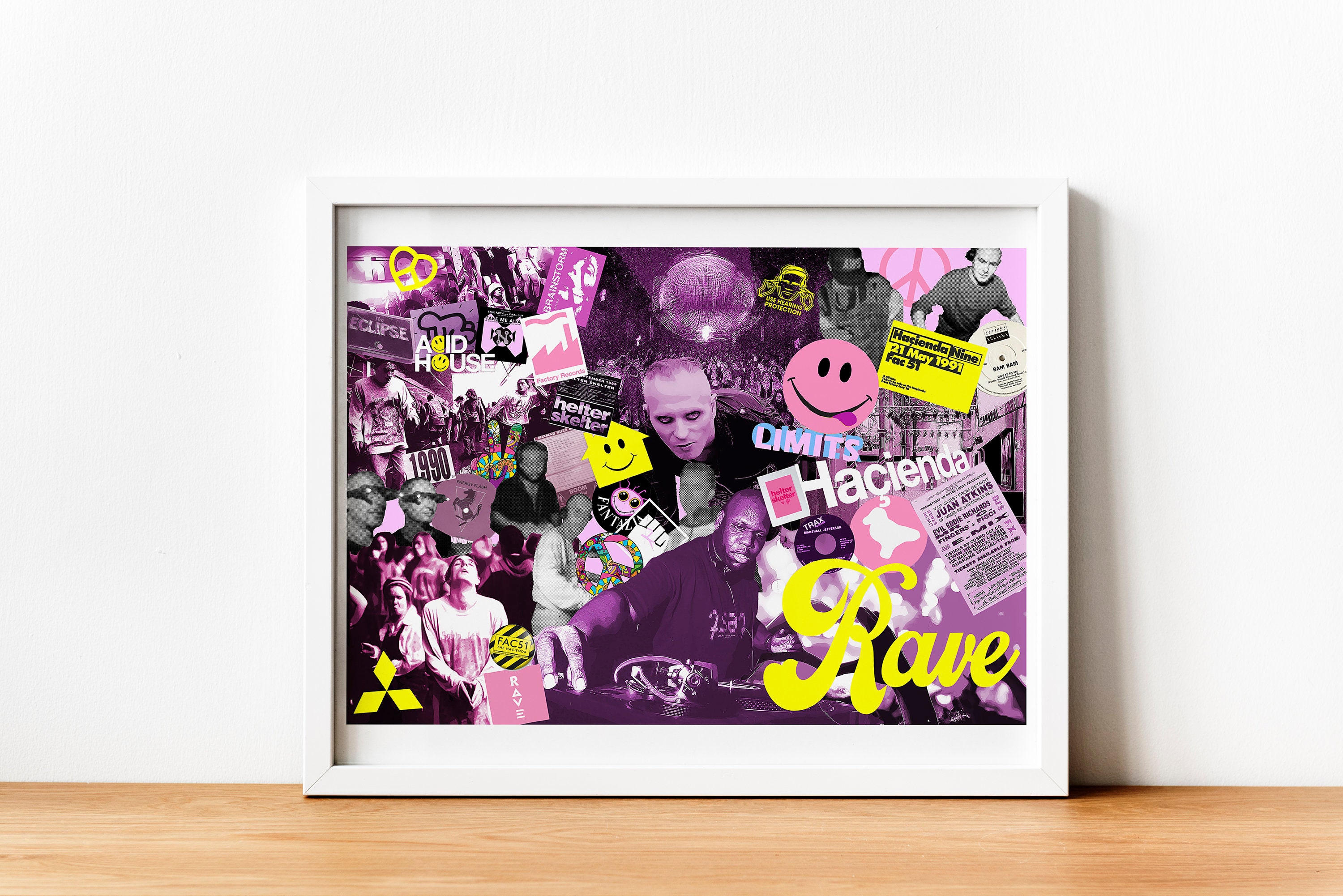 Rave Culture Limited Edition Print Acid House Print Acid | Etsy