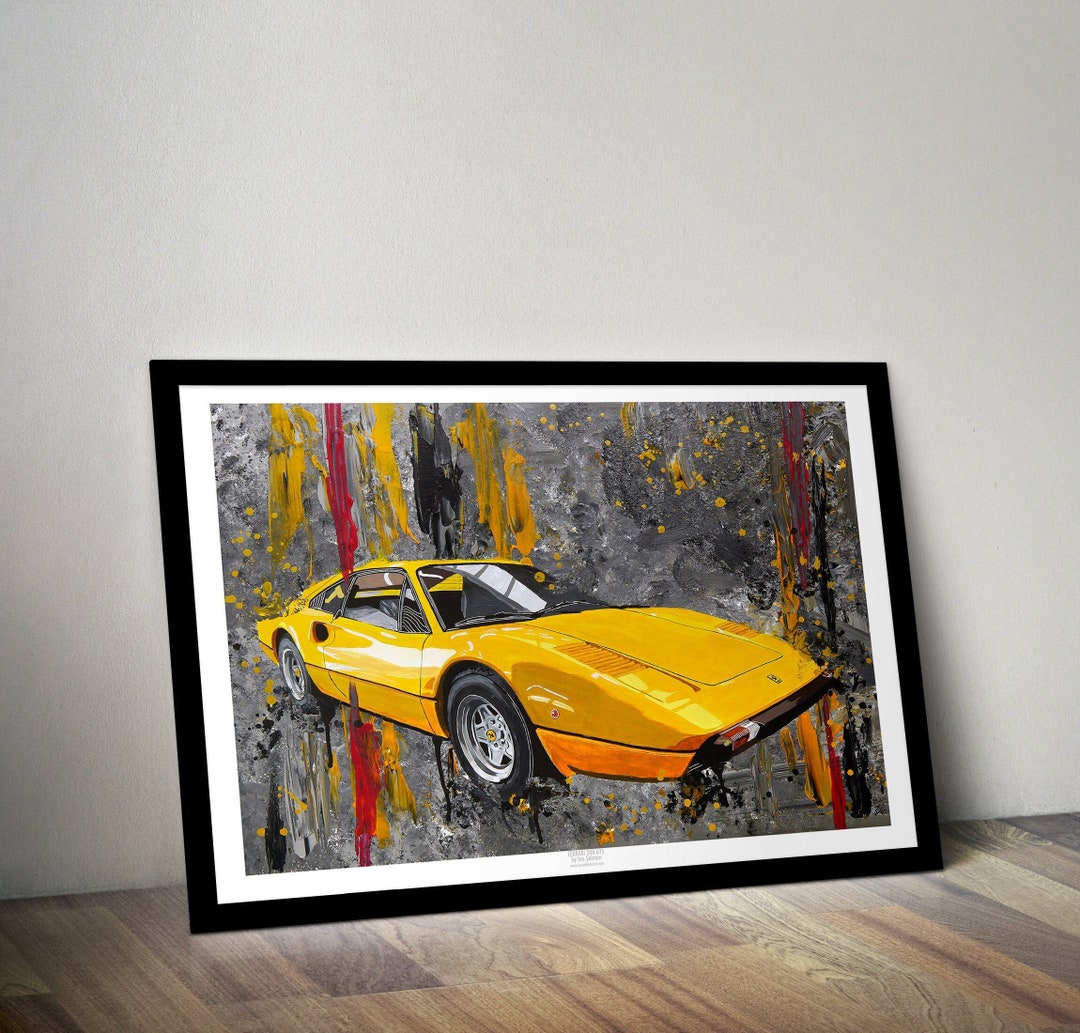 Ferrari 308 GTB - Limited Edition Print. Ferrari 308 Print, Ferrari 308 ...