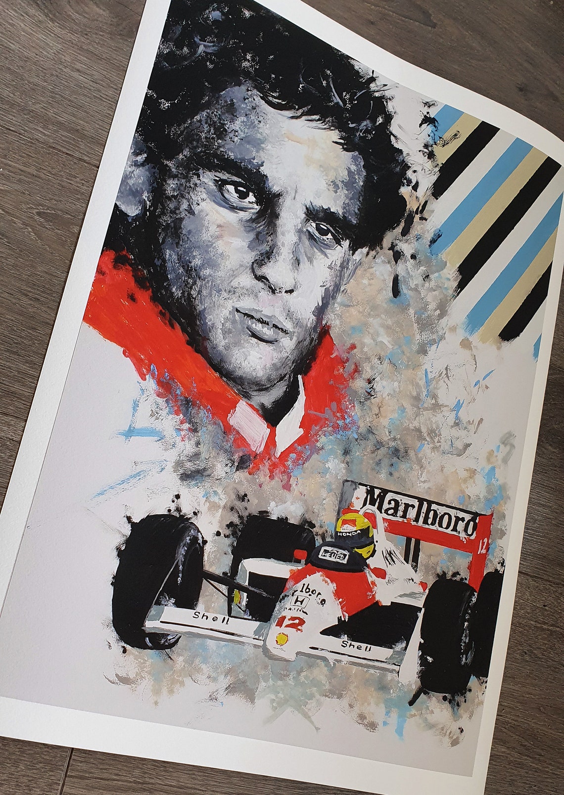 Ayrton Senna Limited Edition Print. Ayrton Senna Wall Art - Etsy UK