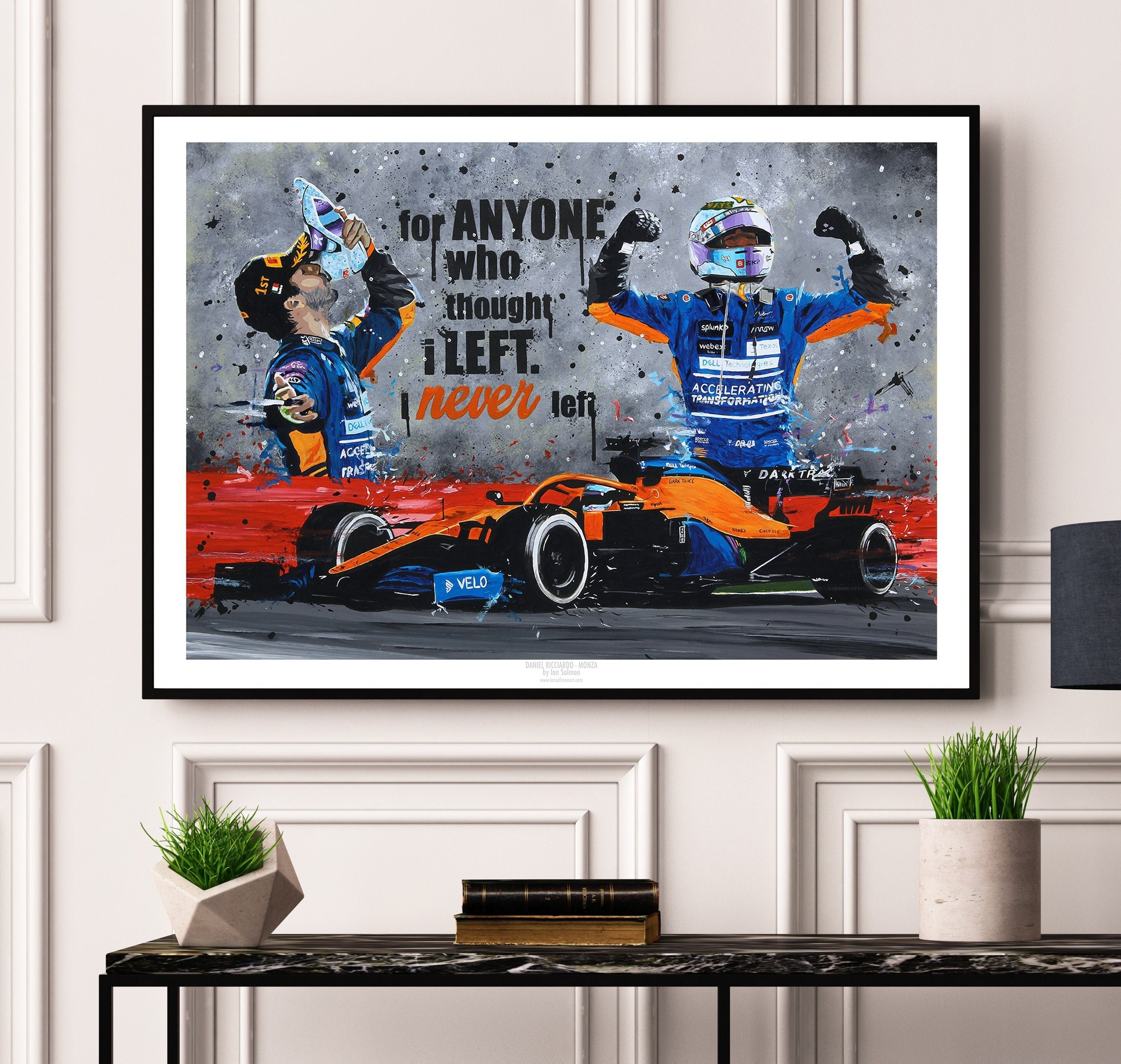Daniel Ricciardo Limited Edition Print. Mclaren F1 Wall Art | Etsy