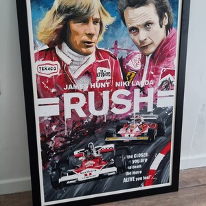 Rush - Limited Edition Print. Rush Movie Print, Rush Film Print, Rush ...