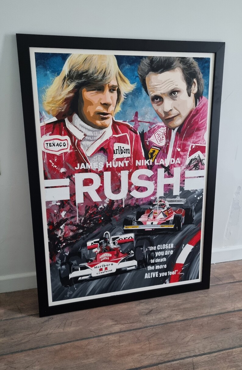 Rush - Limited Edition Print. Rush Movie Print, Rush Film Print, Rush ...