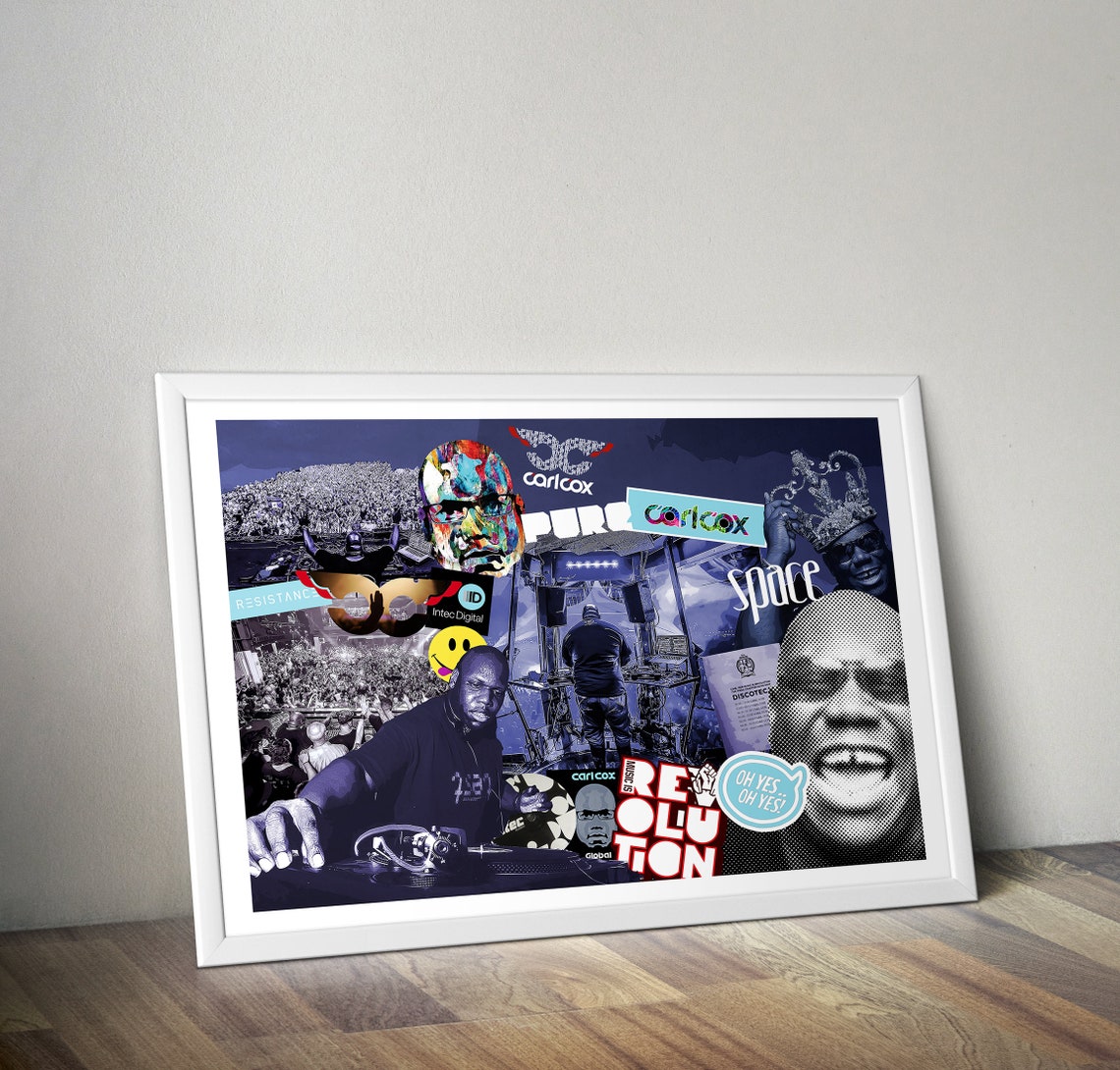 Carl Cox Tribute - Limited Edition Print. Carl Cox Gift, Acid House ...