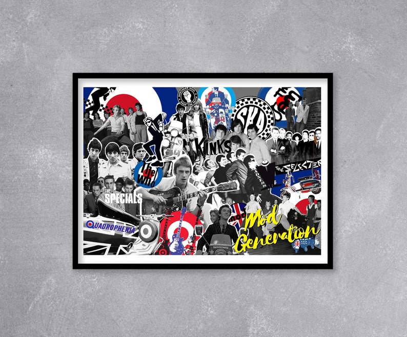 Mod Generation - Limited Edition Print. Mod Wall Art, Mod Culture ...