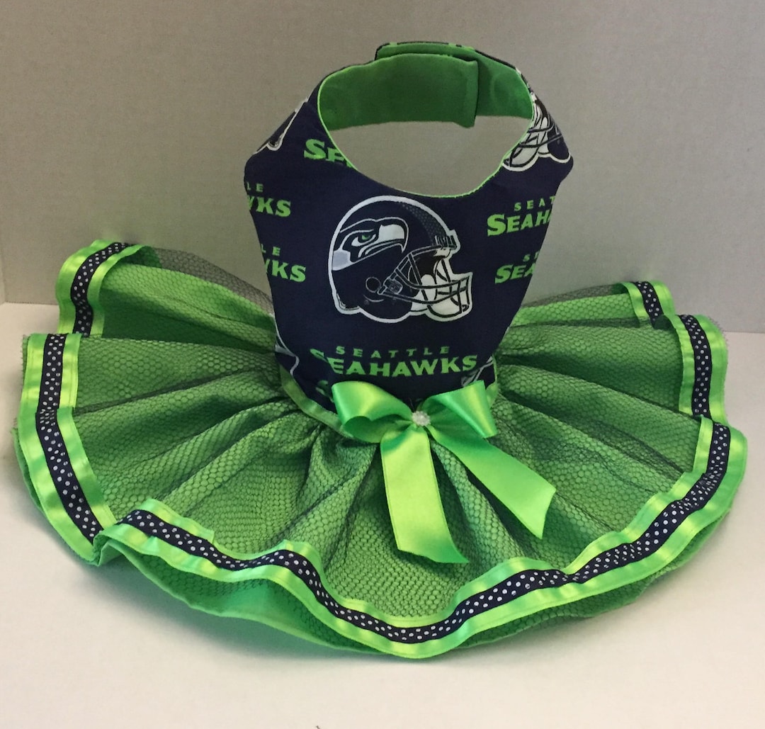 Seattle Seahawks Dog Dress, Dog Tutu Dress, Seattle Seahawks Tulle Dog ...