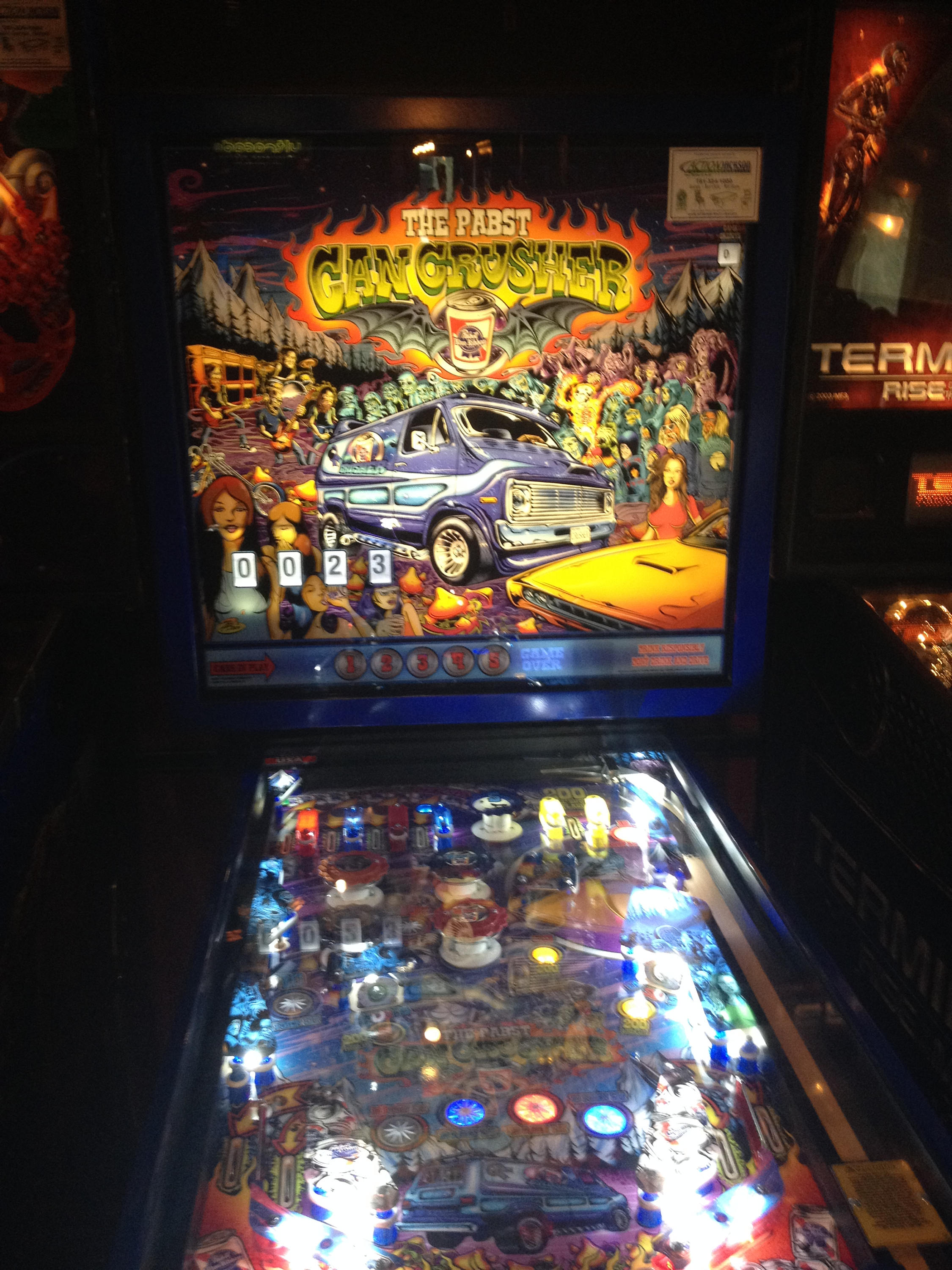 Two the Pabst Can Crusher Pinball Machine Pop Bumper Magnets. 1.25 Inch ...