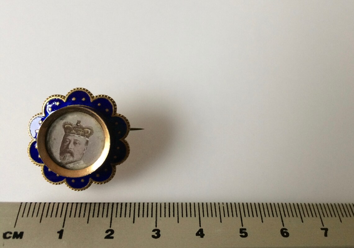 King Edward V11. 1902 1910 Brooch Pin. Edward The | Etsy