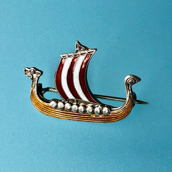 Viking Ship Pin - Etsy