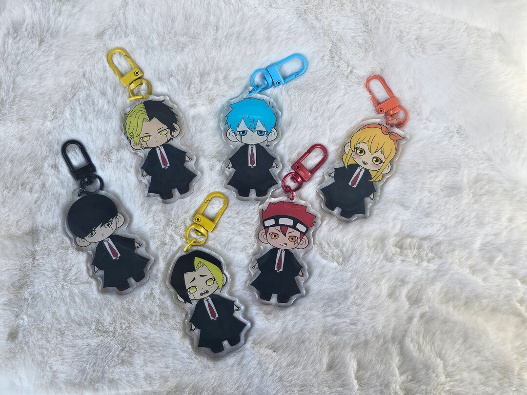 Mashle Adler Squad 2.5" Keychains - Etsy