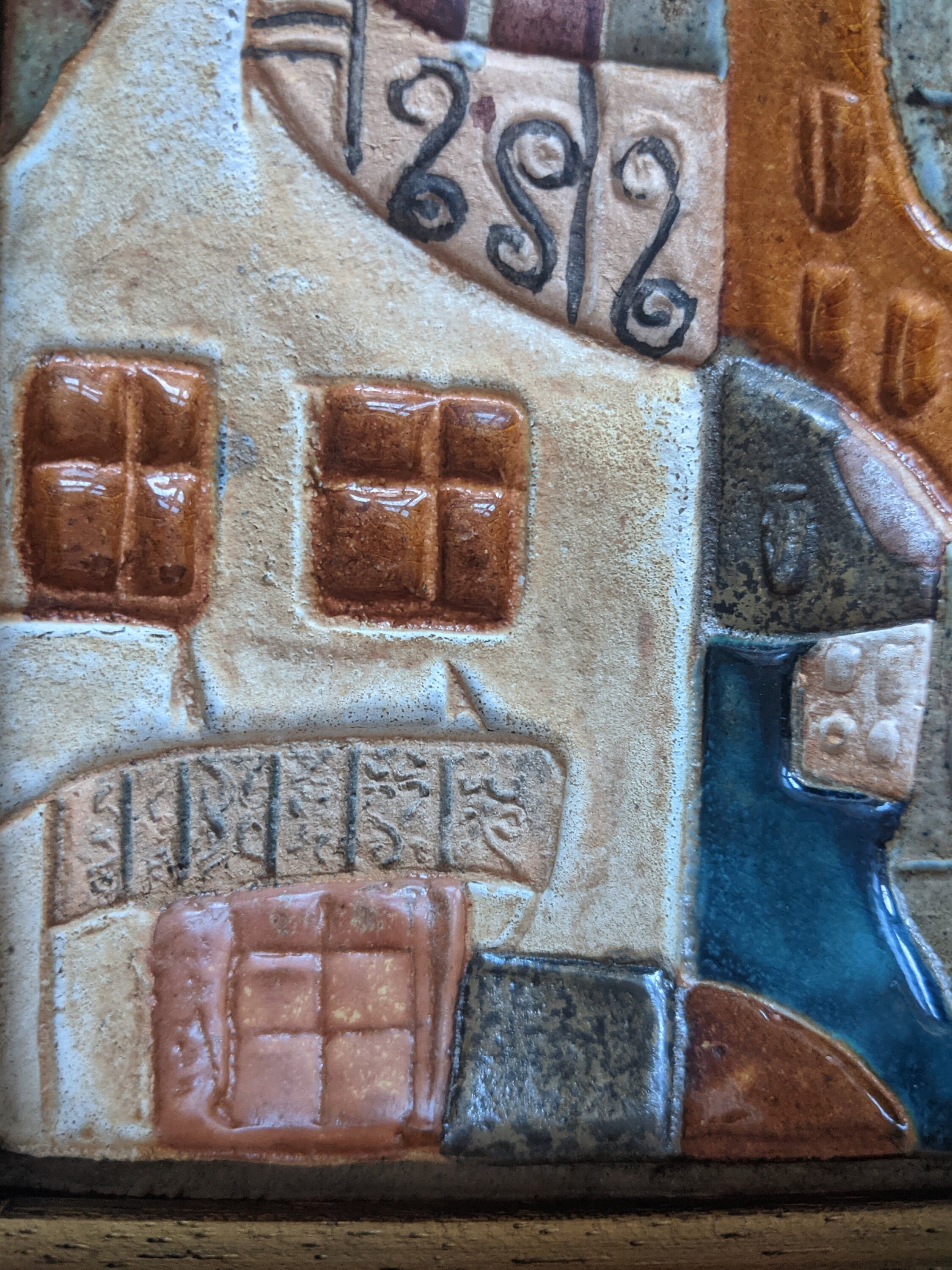 Ruth Faktor Original Framed Ceramic Wall Tile Plaque Beautiful - Etsy