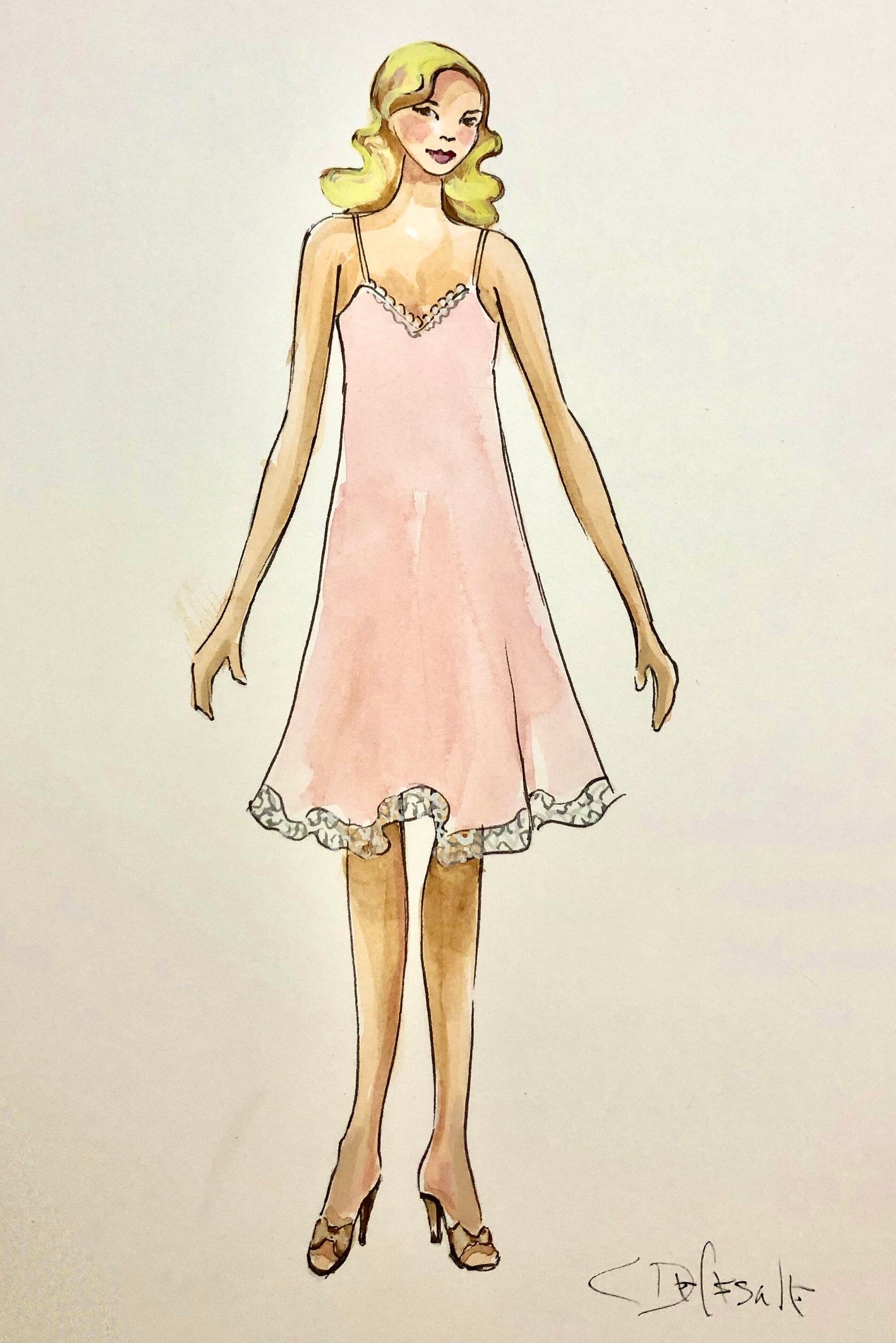 Original Painting, Paper Doll - Etsy