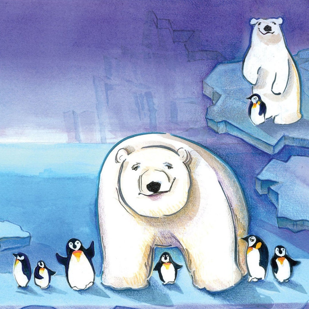 Original Frizzy+lizzy Painting, Polar Bears - Etsy