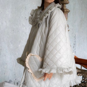 Ruffle Oversized Raincoat Vintage Dreamy Coquette Dollette - Etsy