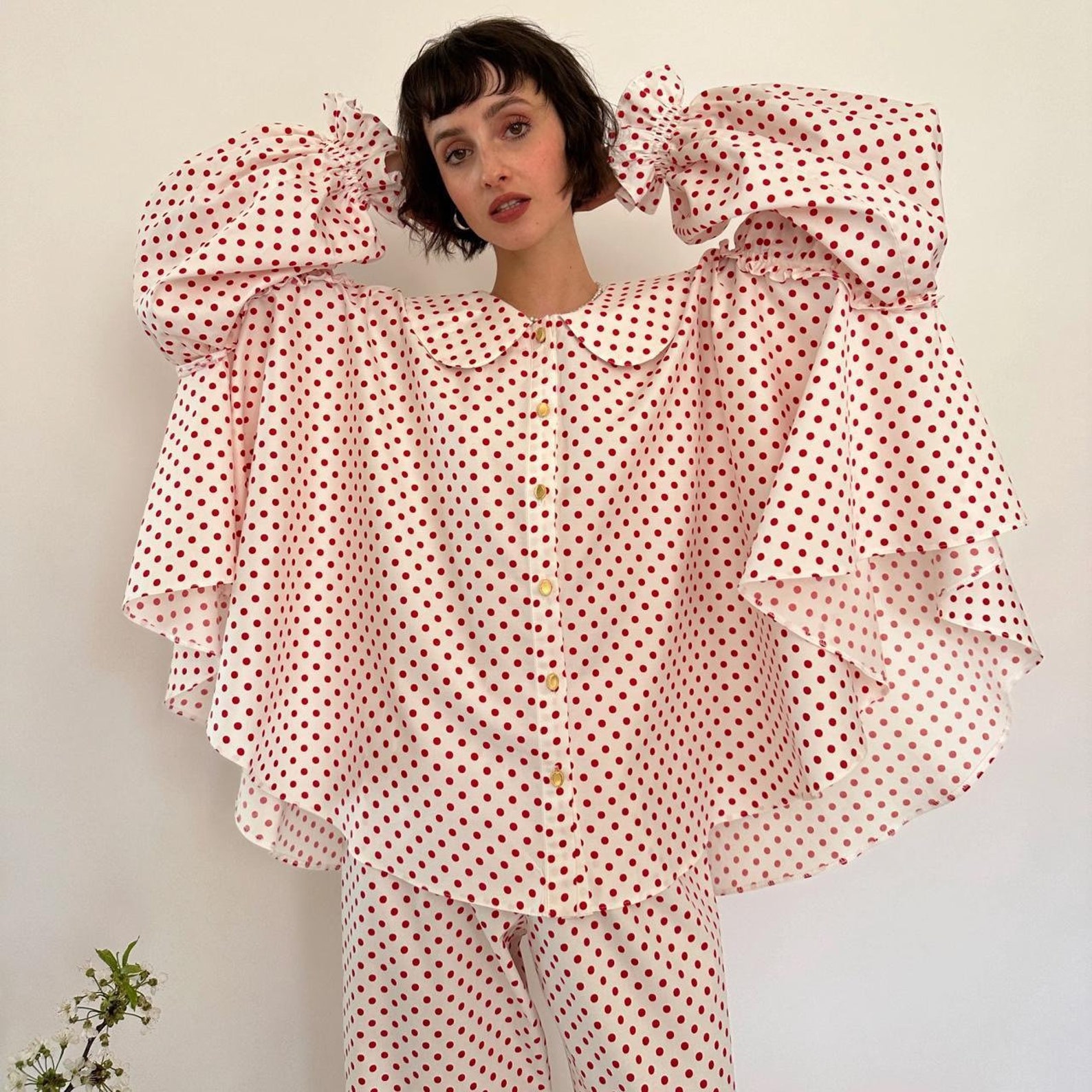 Red Polka Dots Set - Etsy