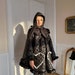 Ruffle Oversized Raincoat in Black Dreamy Coquette Dollette - Etsy