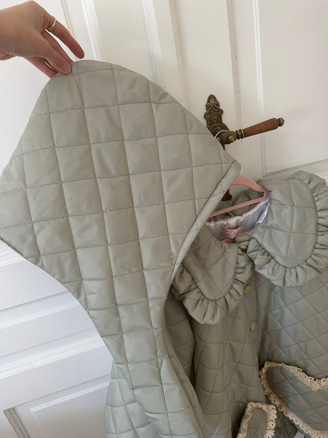 Ruffle Oversized Raincoat Vintage Dreamy Coquette Dollette - Etsy