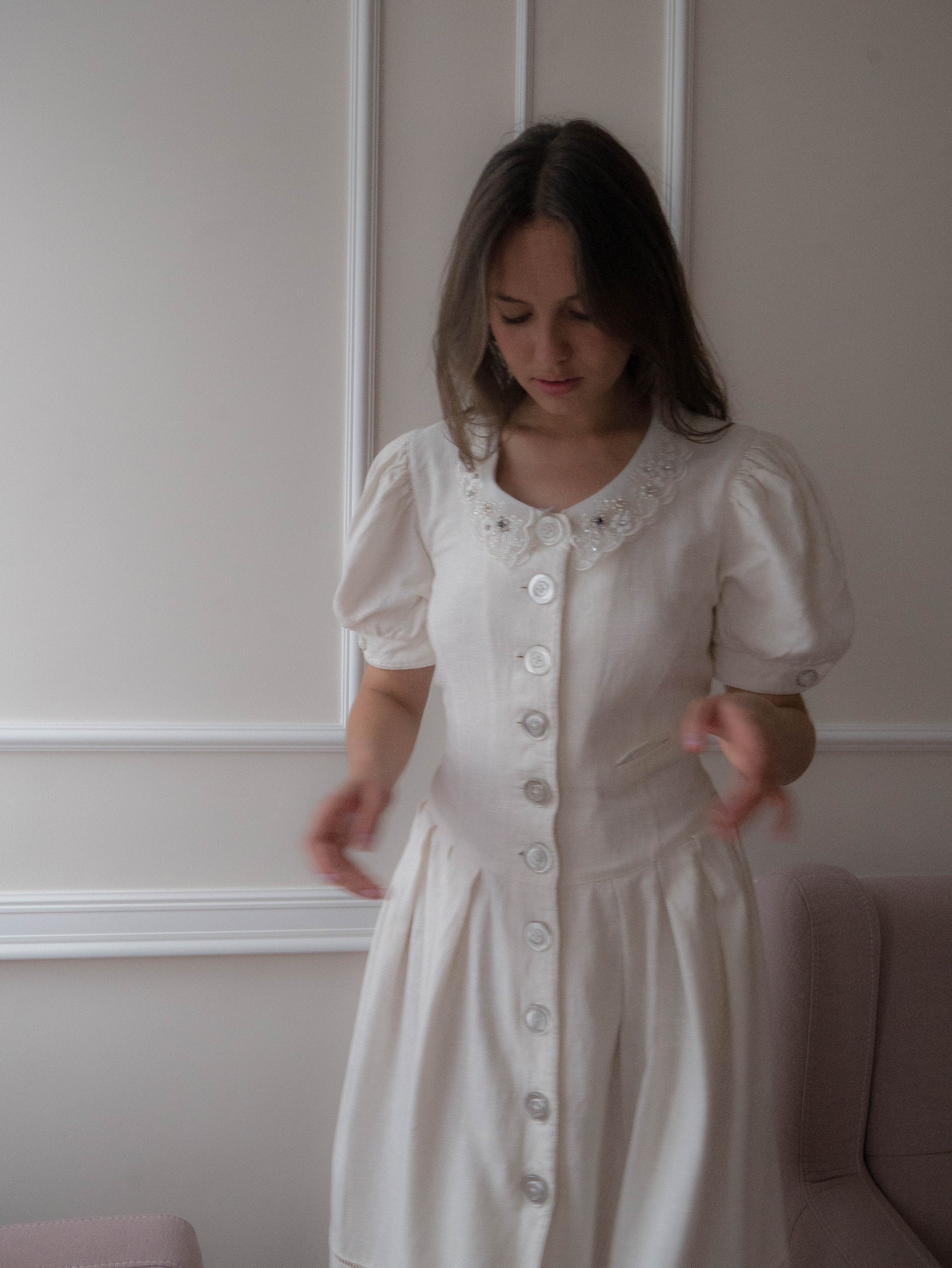 True Vintage Reworked Linen Dress - Etsy