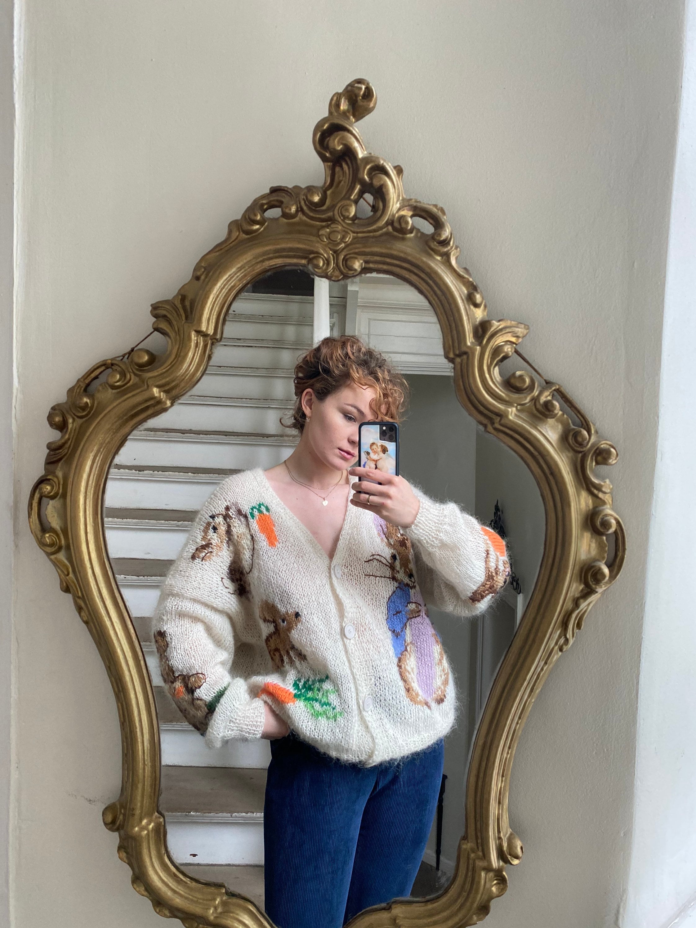 Handmade Vintage Mohair Cardigan Peter Rabbit - Etsy