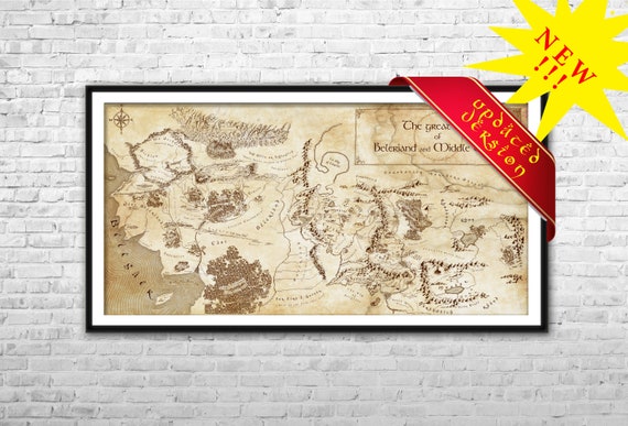 Large LOTR map mentioned in Ep 146 North Wing : r/prancingponypod