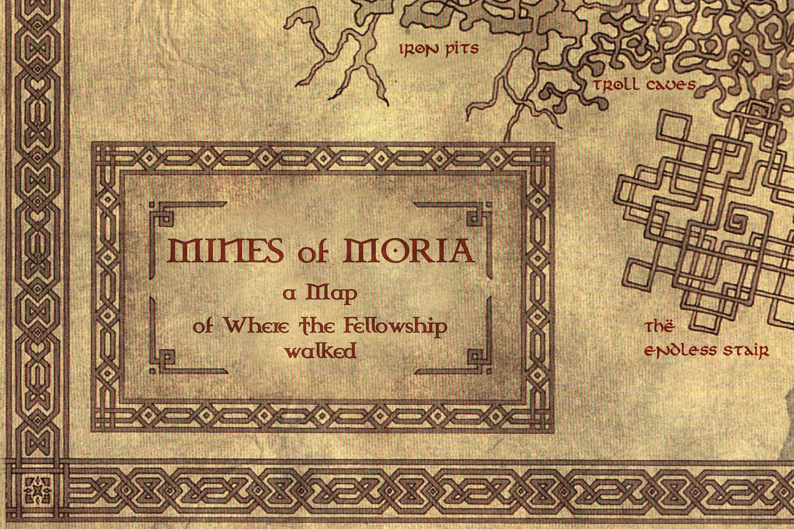 A Clean Map Of Moria – The Lord of the Rings: Return to Moria Map and ...