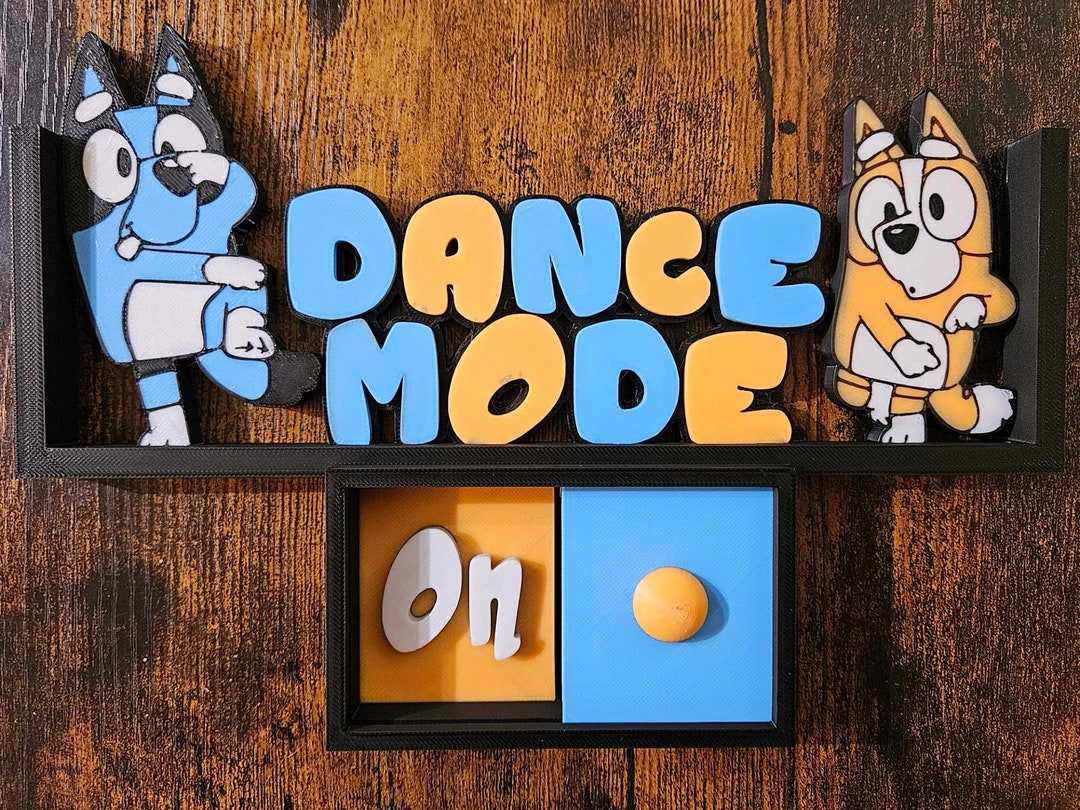 Bluey Dance Mode Sign - Etsy