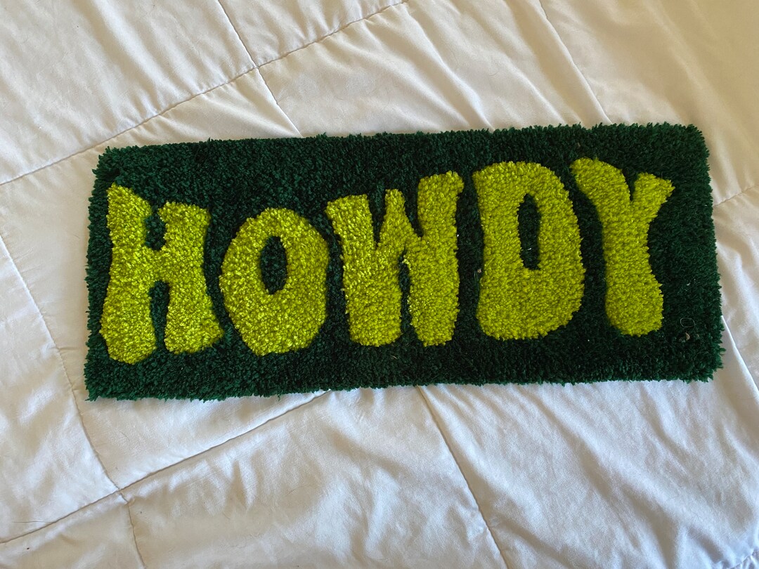 Howdy Rug - Etsy