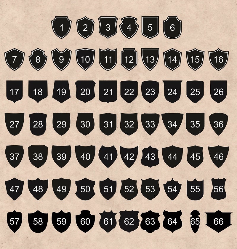 66 Badges Svg Shields Svg Labels Svg Shield Outlines Badge - Etsy