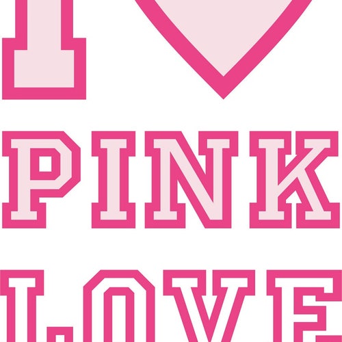 Love Pink Svg Cutting File Cricut Laser Engrave Cutting Etsy