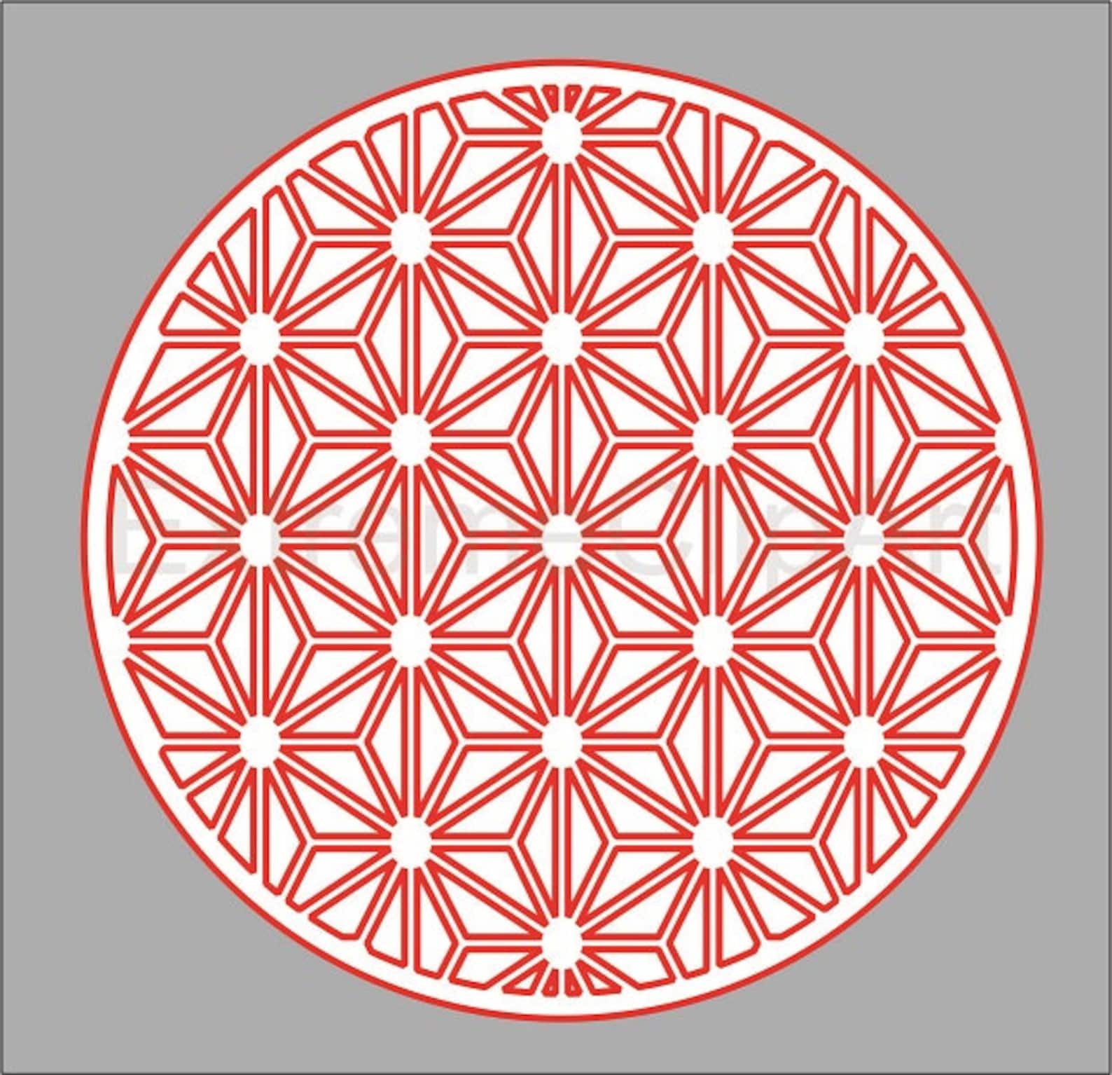 Coasters Stencil Cutout Template DXF, SVG, Decorative Circles, Digital ...