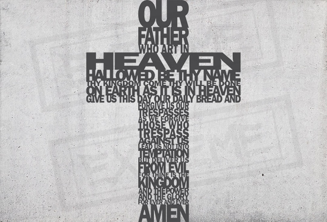 The Lord's Prayer Cross, Our Father Cross Laser Cut and Engrave Digital ...
