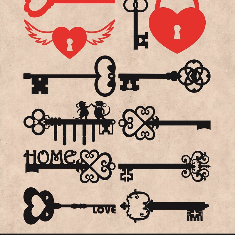 Key Stencil - Etsy