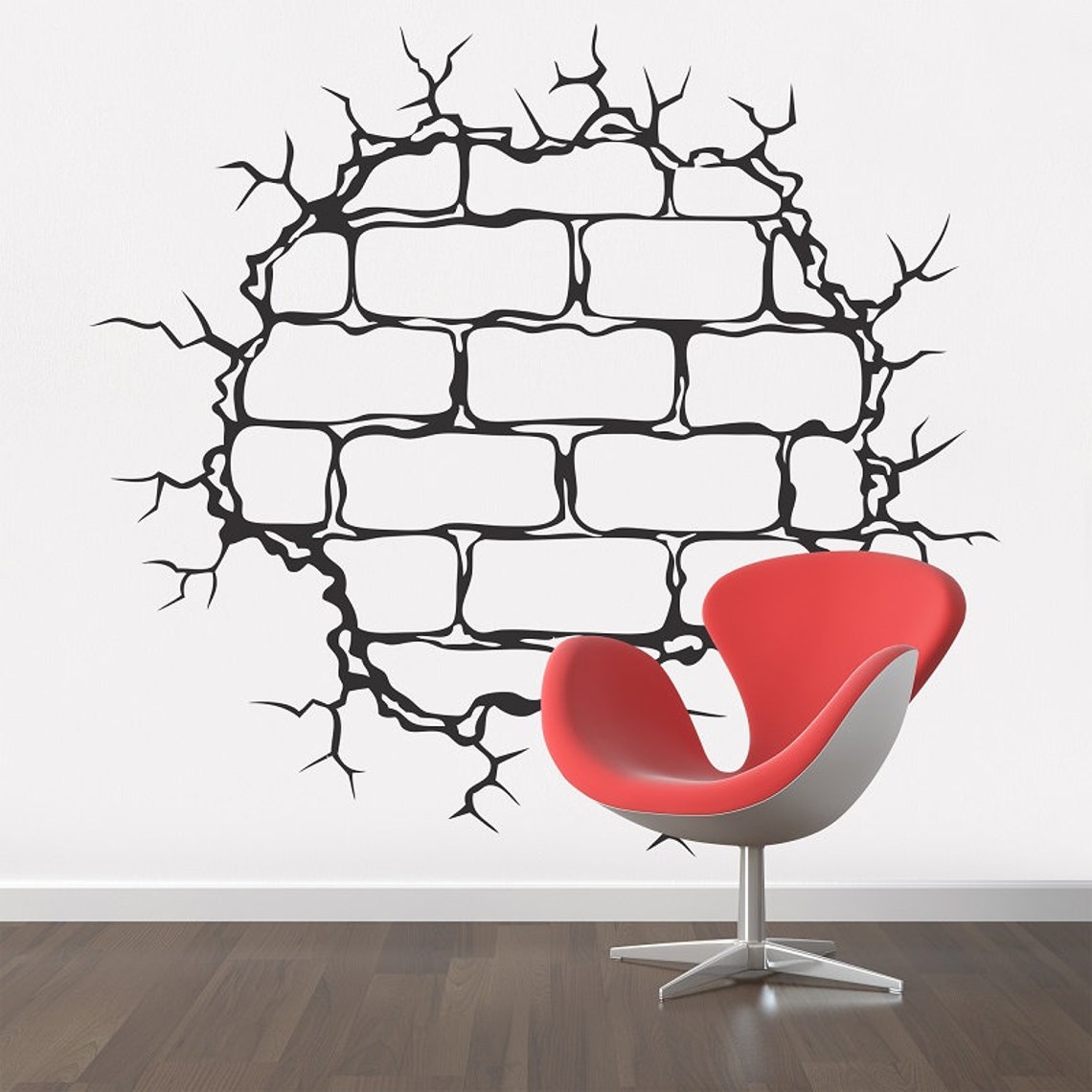 Brick Wall svg Cracked wall Broken brick wall Cracks Svg | Etsy