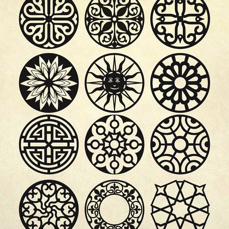 Circle Patterns Svg - Etsy