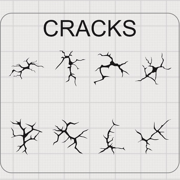 Cracking Stencil Svg - Etsy