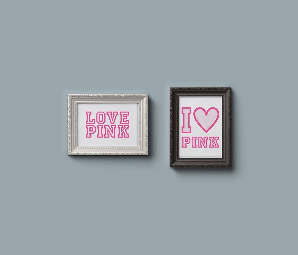 Love Pink SVG Cutting File Cricut Laser Engrave Cutting - Etsy