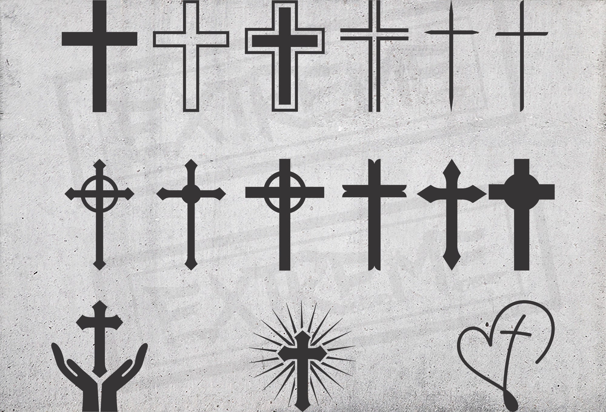 15 Pack Cross SVG Bundle, Cross SVG Bundle, Cross Svg, Religious ...