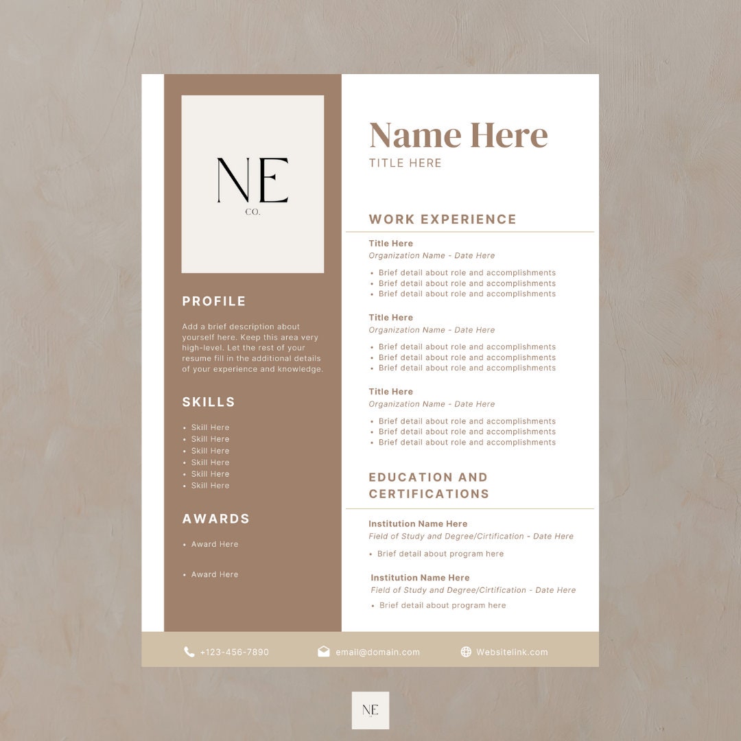 Professional Resume Template | CV and Resume | Canva Template ...