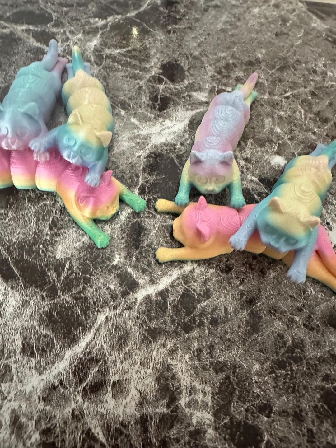 3D Printed Kittens , Articulated for Home Office Decor, Toys, Fidget Colors Vary - Etsy