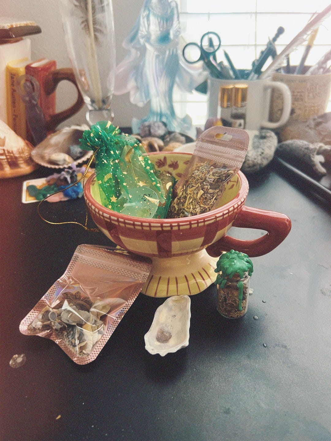Money Drawing Bowl Spell Kit, Prosperity Working Tools, Abundance Spell ...