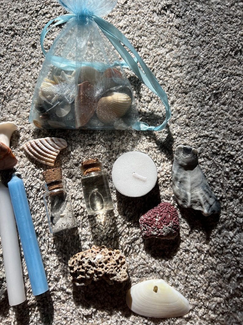 Handpicked Sea Witchcraft Kit, Sea Witch Kit, Beginner Witch Ocean ...