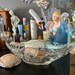 Vintage Glass Offering Bowl, Sun God Altar Decor, Apollo Deity Offering ...