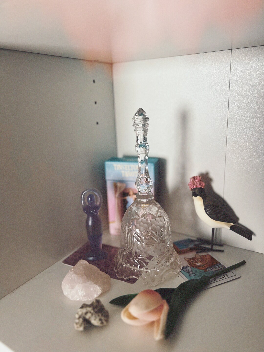 Vintage Large Glass Bell, Room Cleansing Bell, Sound Cleansing Bell ...