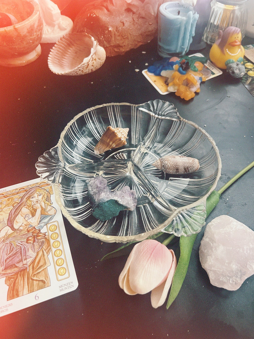 Vintage Glass Offering Plate, Deity Offering Altar Bowl, Deity Offering ...